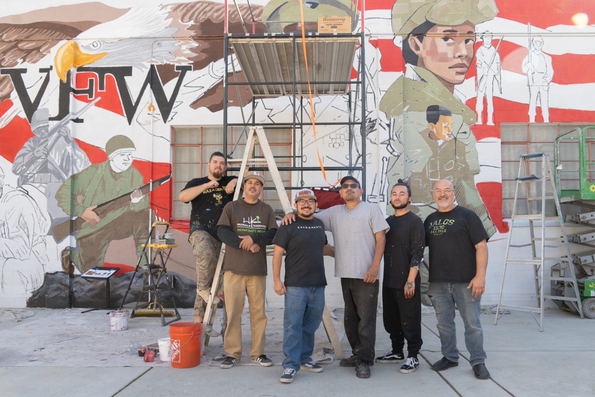 Sacramento’s first veterans mural at VFW Post 67 pays tribute to all ...